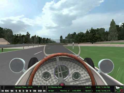 rFactor 1937 GP Lap at AVUS 1967 (With multiple cameras) - YouTube