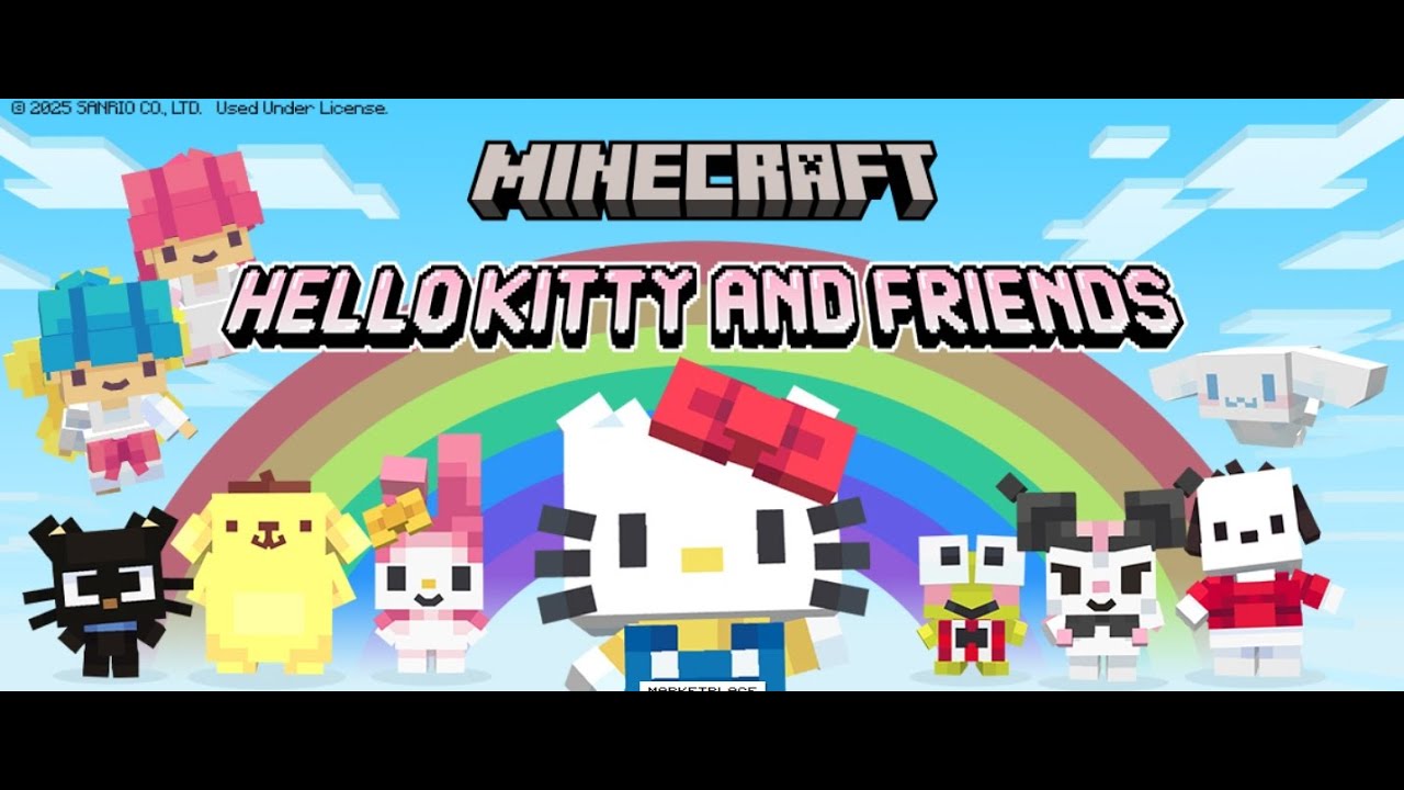 Unedited Saturday: Minecraft Hello Kitty and Friends DLC - YouTube
