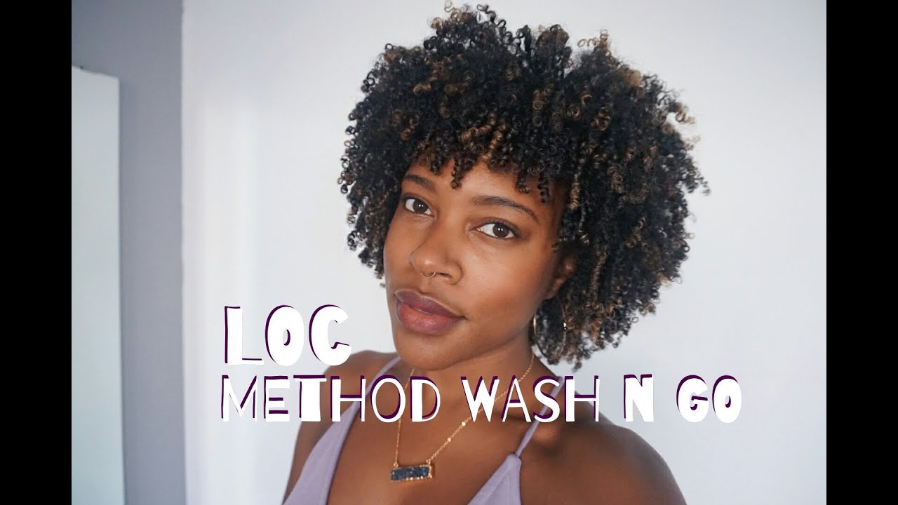 Natural Hair | Wash n Go Using LOC Method - YouTube