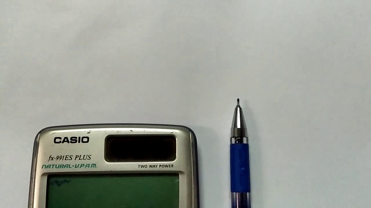 How to solve 3x3 matrices in calculator [in casio fx-991ES plus] - YouTube