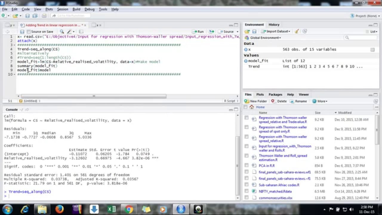 How To Add Linear Trend In Linear Regression In R Studio YouTube How To Add Linear Trend In Linear Regression In R Studio YouTube