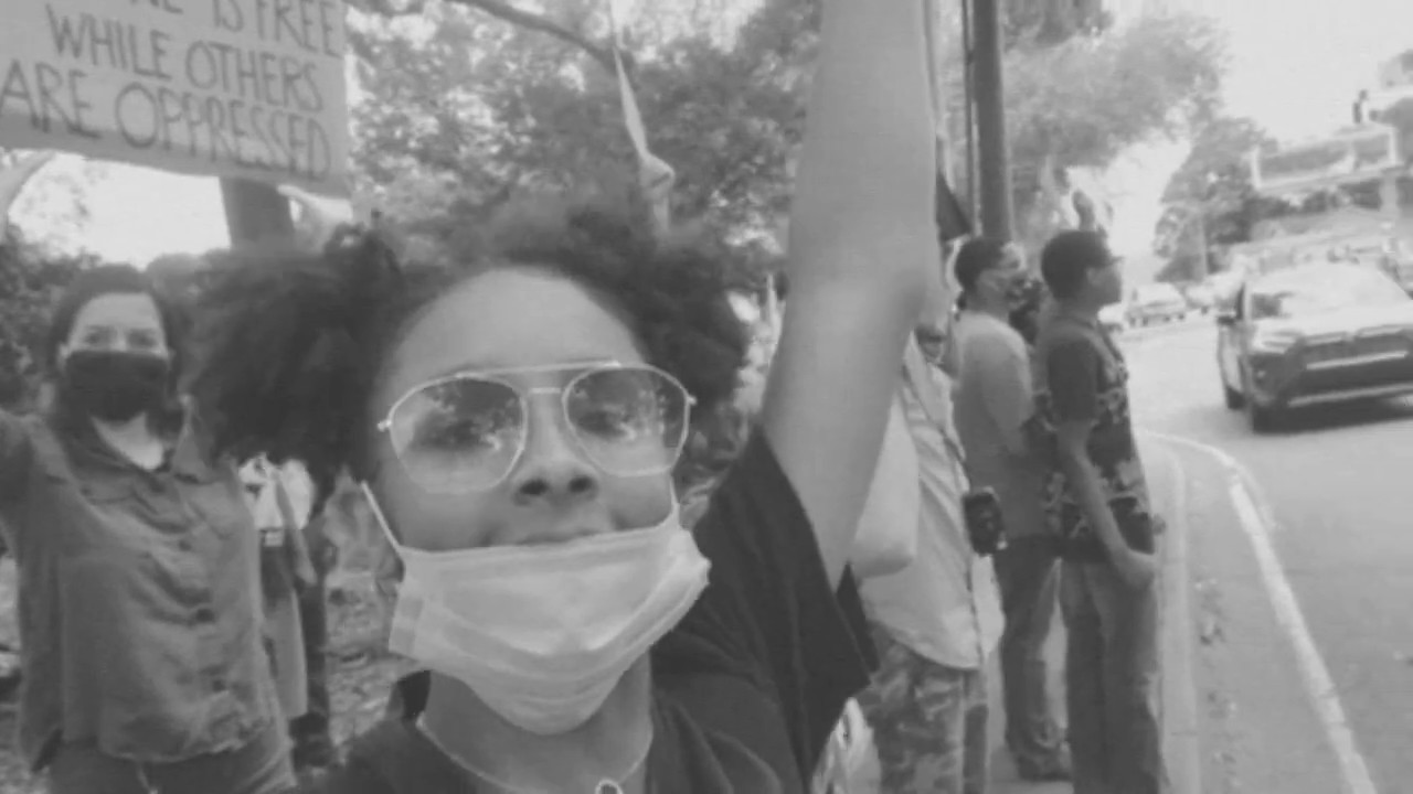 my first protest - YouTube