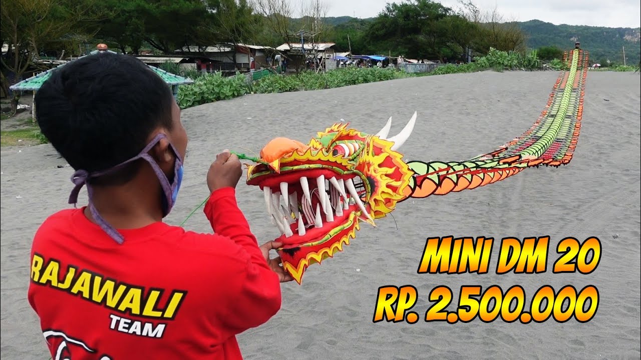 LAYANGAN NAGA MINI DM 20 FULL KAIN 70 KEPING DARI RAJAWALI TEAM - YouTube