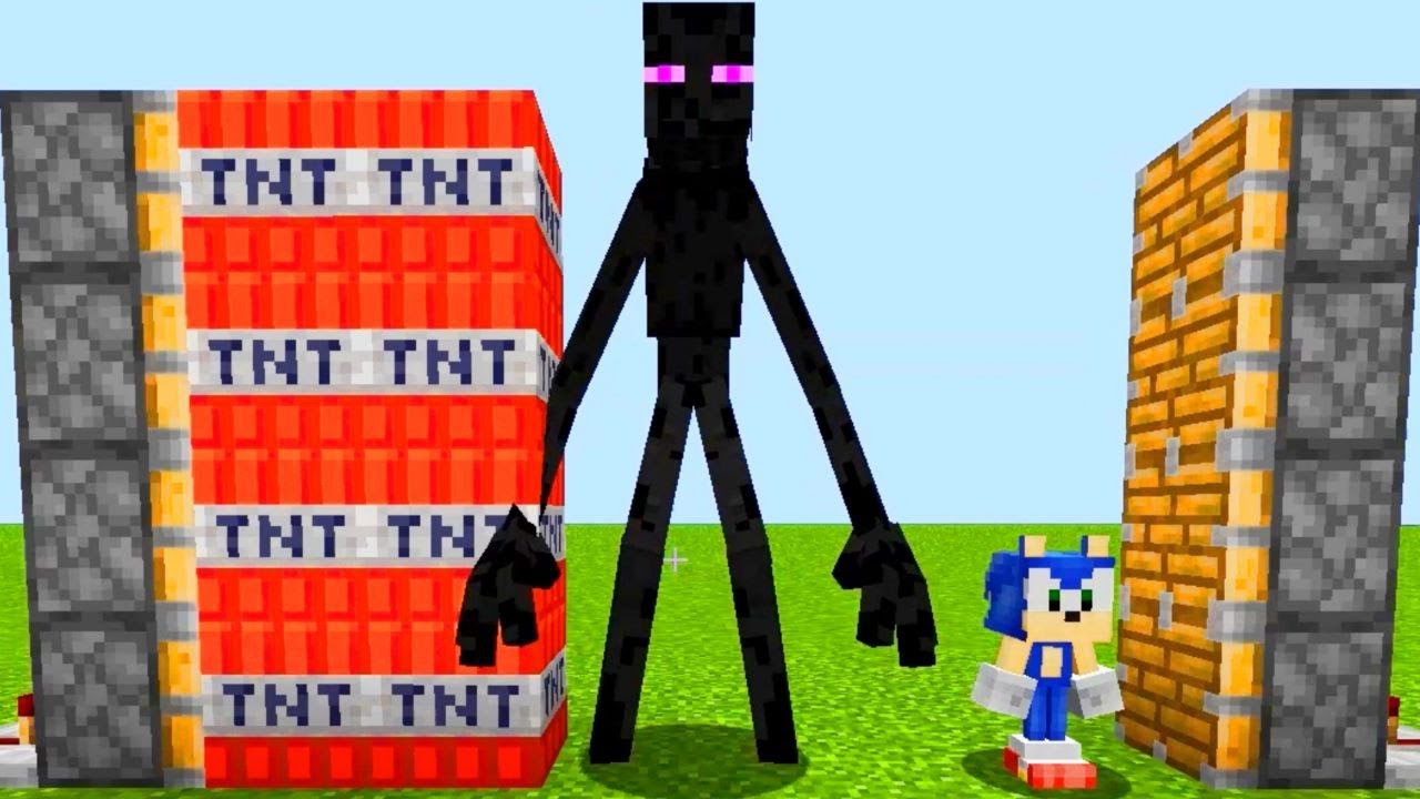 TNT + Mutant Enderman + Sonic = ??? / minecraft - YouTube