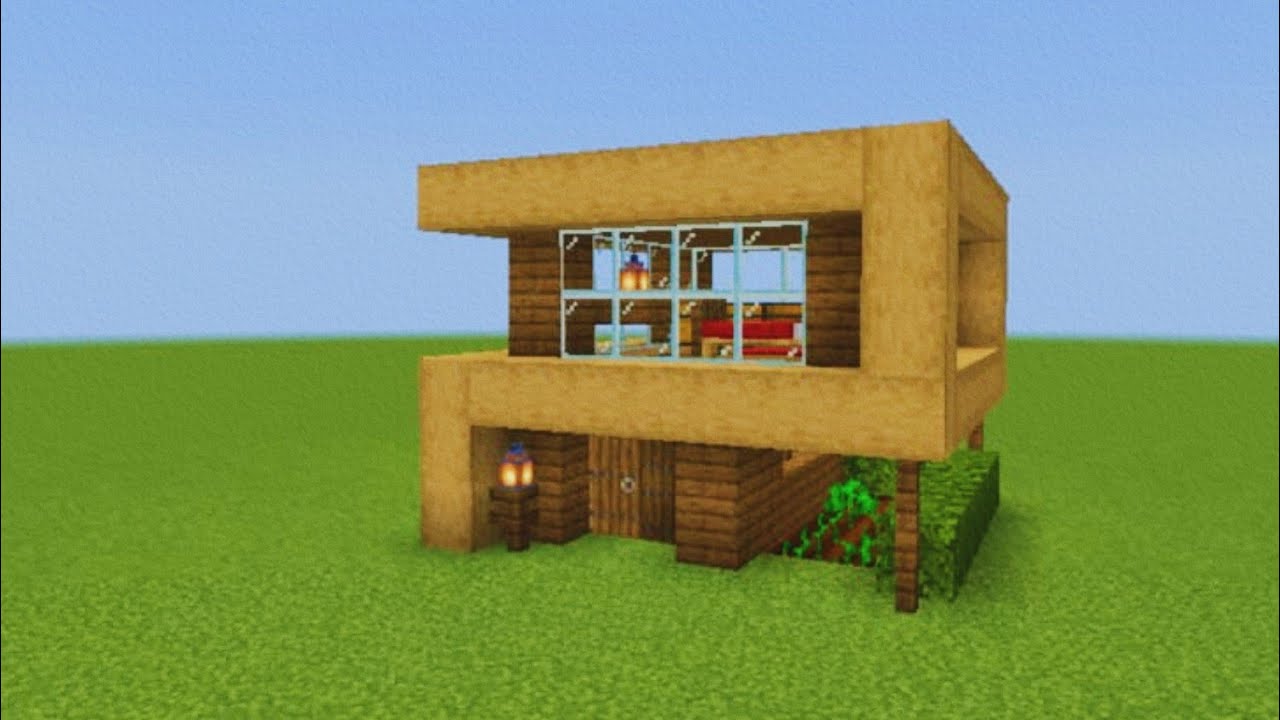 Easy To Build survival Minecraft House Tutorial. - YouTube