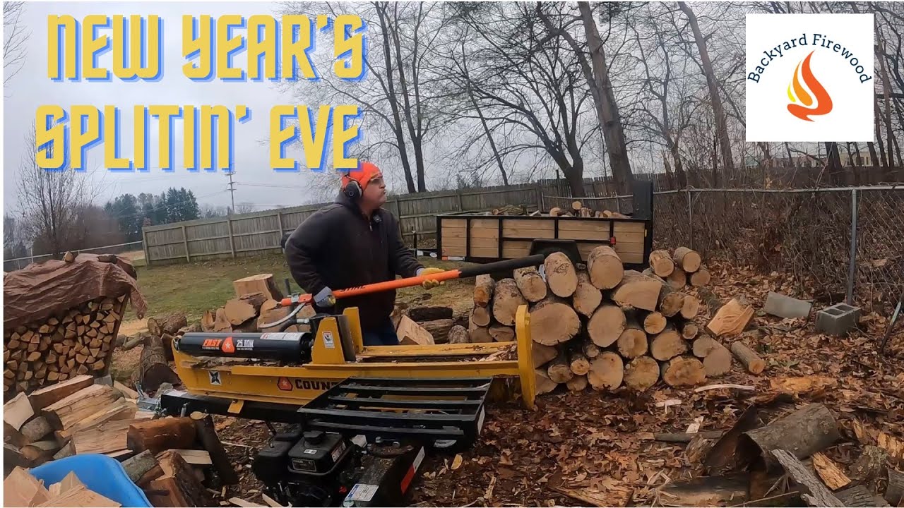 Log Splitter - How to Split Ash into Firewood with Tool Talk # ...
