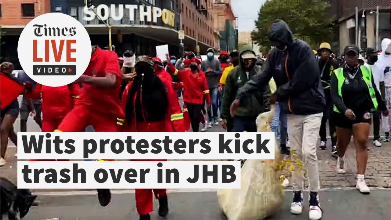 Wits protesters throw trash in JHB CBD, close businesses for third day ...