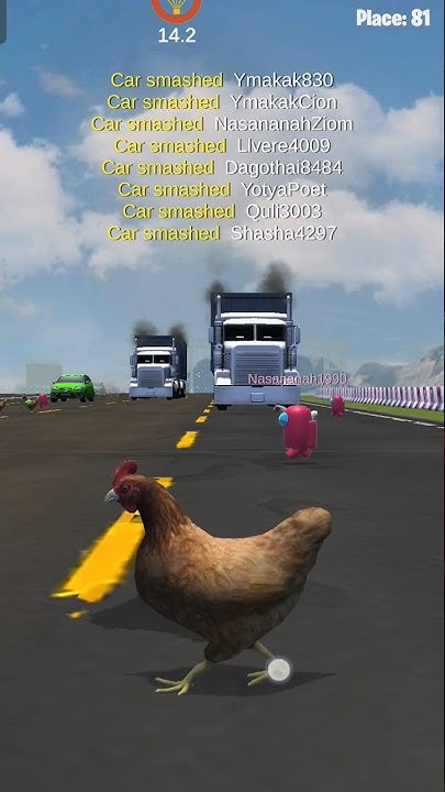 chicken road crossing game - YouTube
