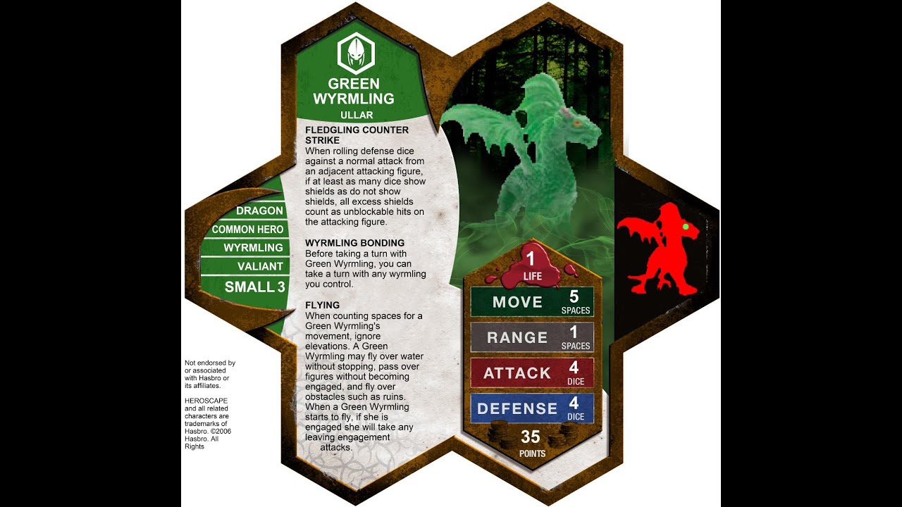 Heroscape Battle: Green Wyrm test on Broken Skyline! - YouTube