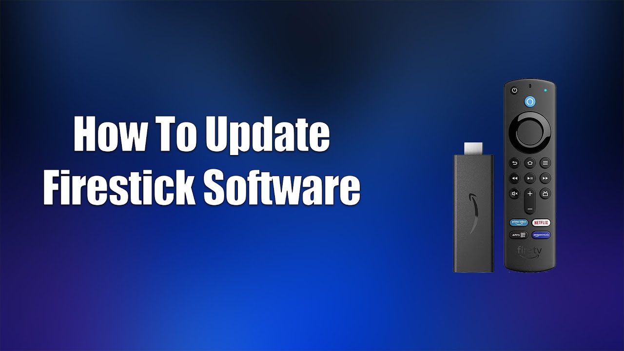 How To Update Firestick Software - YouTube
