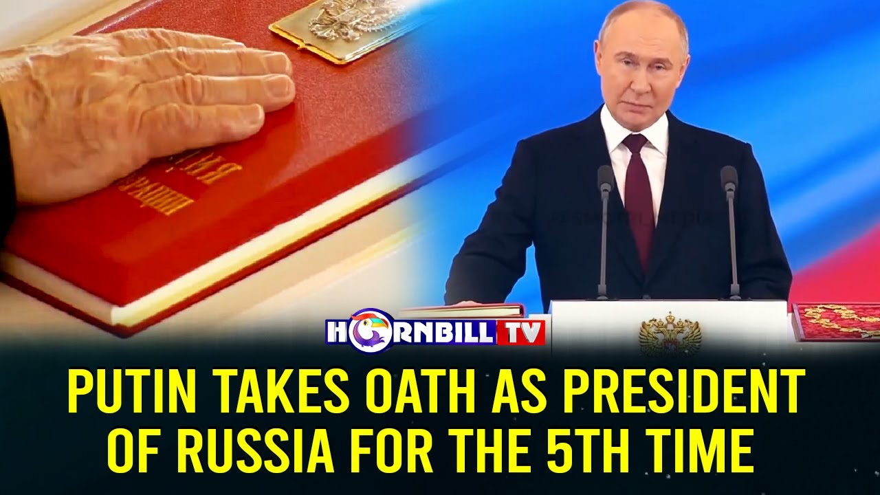 PUTIN TAKES OATH AS PRESIDENT OF RUSSIA FOR THE 5TH TIME - YouTube