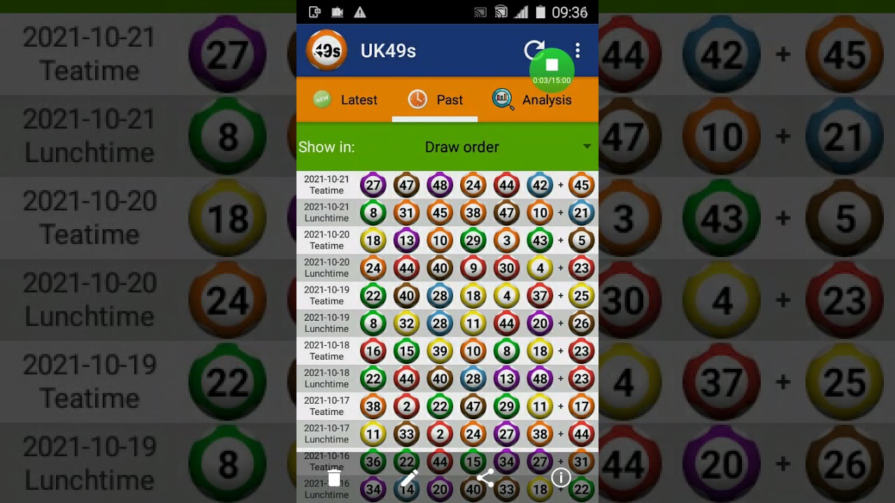 UK49: 22 October 21 Lunch prediction with best bankers - YouTube