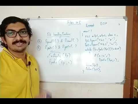Files in C- part 2 file handling function to read and write - YouTube