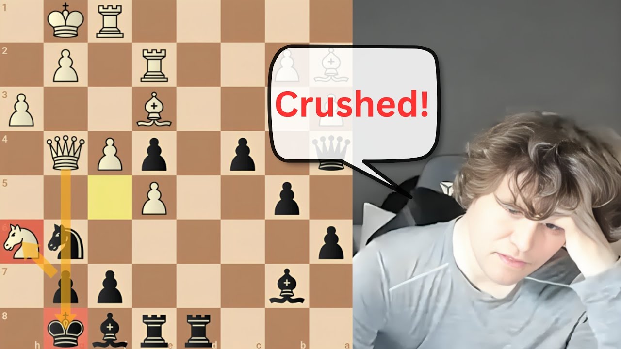 Magnus Carlsen Crushed in Game by Stunning Knight Sacrifice! - YouTube