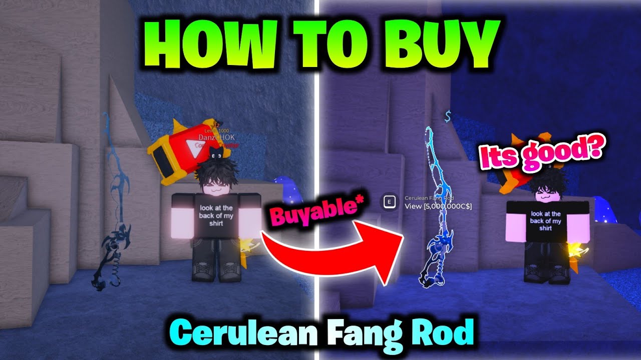 How to get Cerulean Fang Rod in Fisch - Secret Rod Luminescent Cavern ...