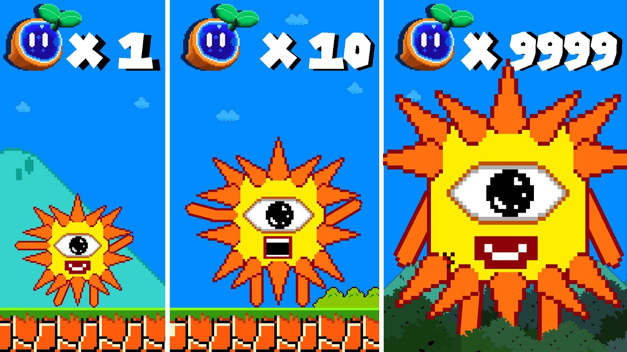 Upgrading Number 1 x Mr.Sun to the Biggest Ever in Mario Maze Mayhem ...