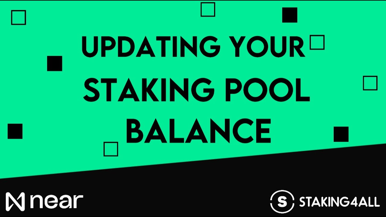 Updating your NEAR Staking Pool Balance - YouTube