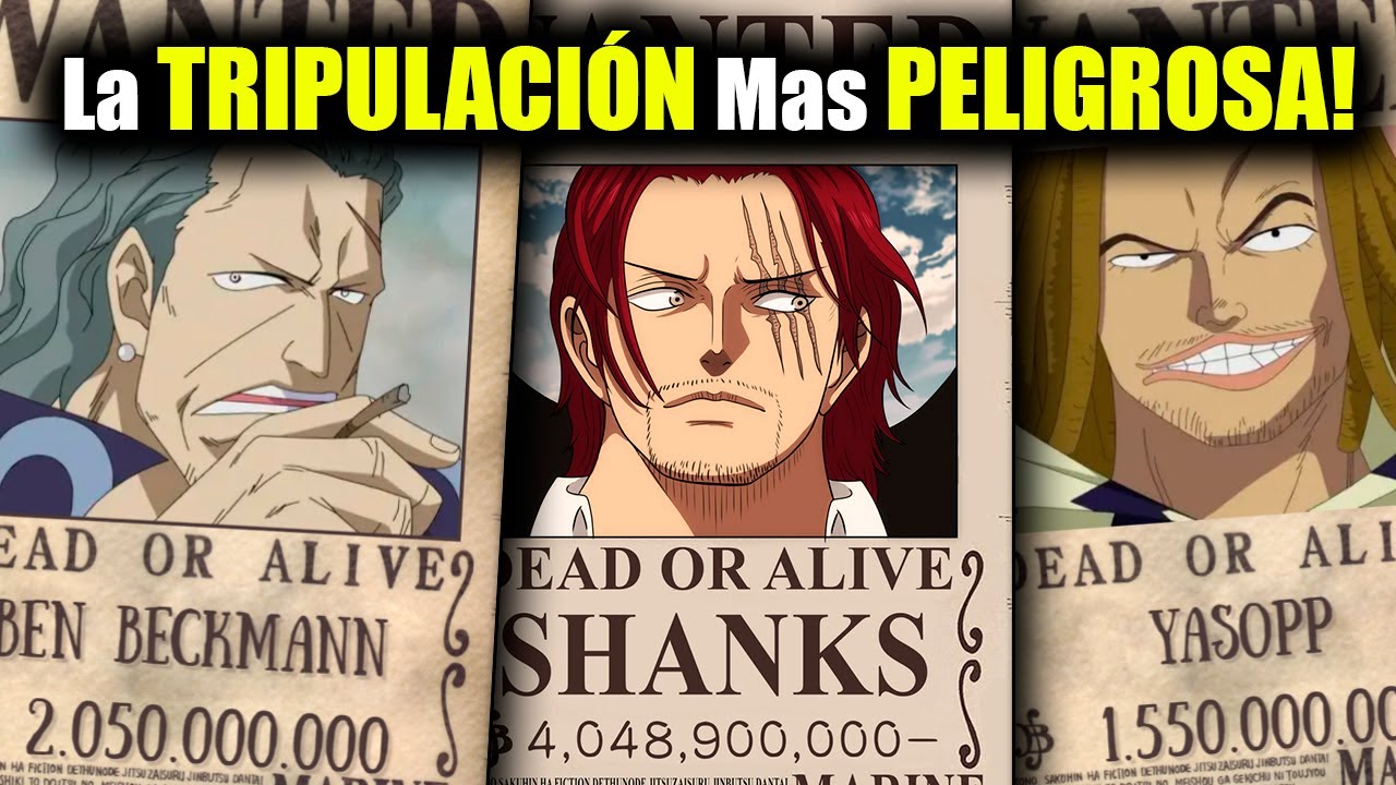 Las RECOMPENSAS De Los Piratas De SHANKS! | One Piece Teoria - Sir ...