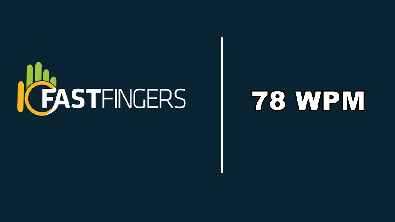 10Fast - 78 WPM - YouTube