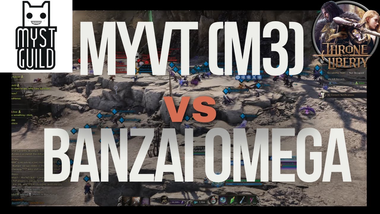 Throne And Liberty - War Games / Myst 3 (Myvt) Vs Banzai Omega ...