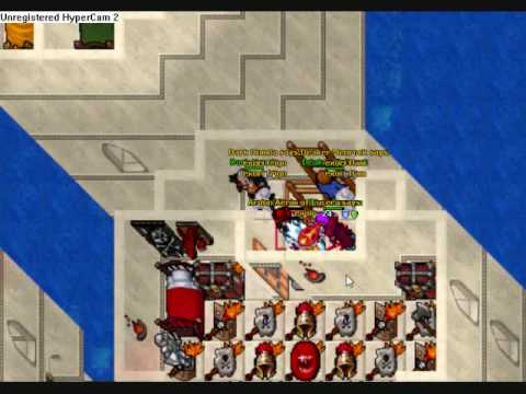 Tibia Lucera kill botter lvl 96 ms for noob char - YouTube
