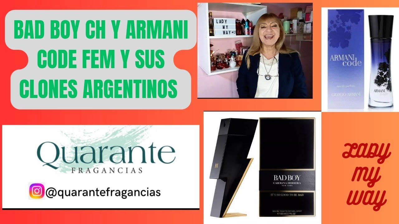 PERFUMES ARGENTINOS, CLONES DE INTERNACIONALES ! BAD BOY Y CODE FEM BY ...