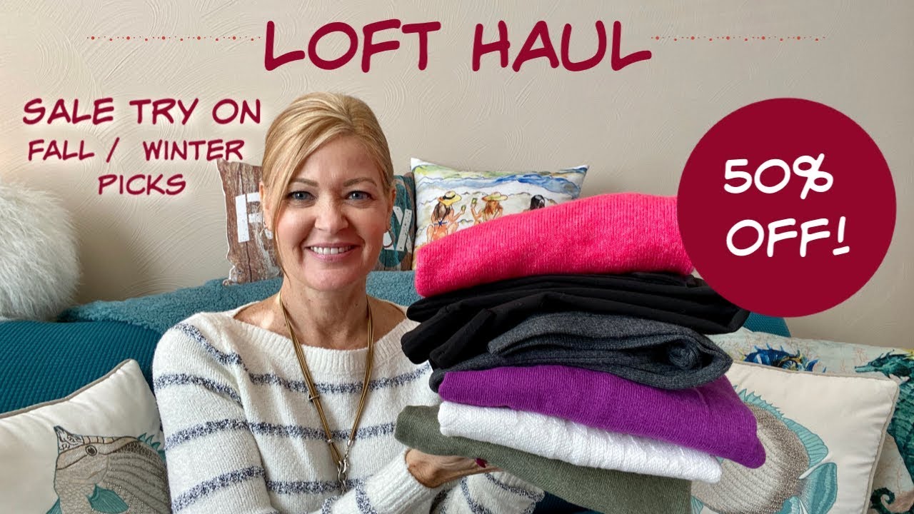 Loft Haul - November 2019: 50% off sale haul & try on!!! - YouTube