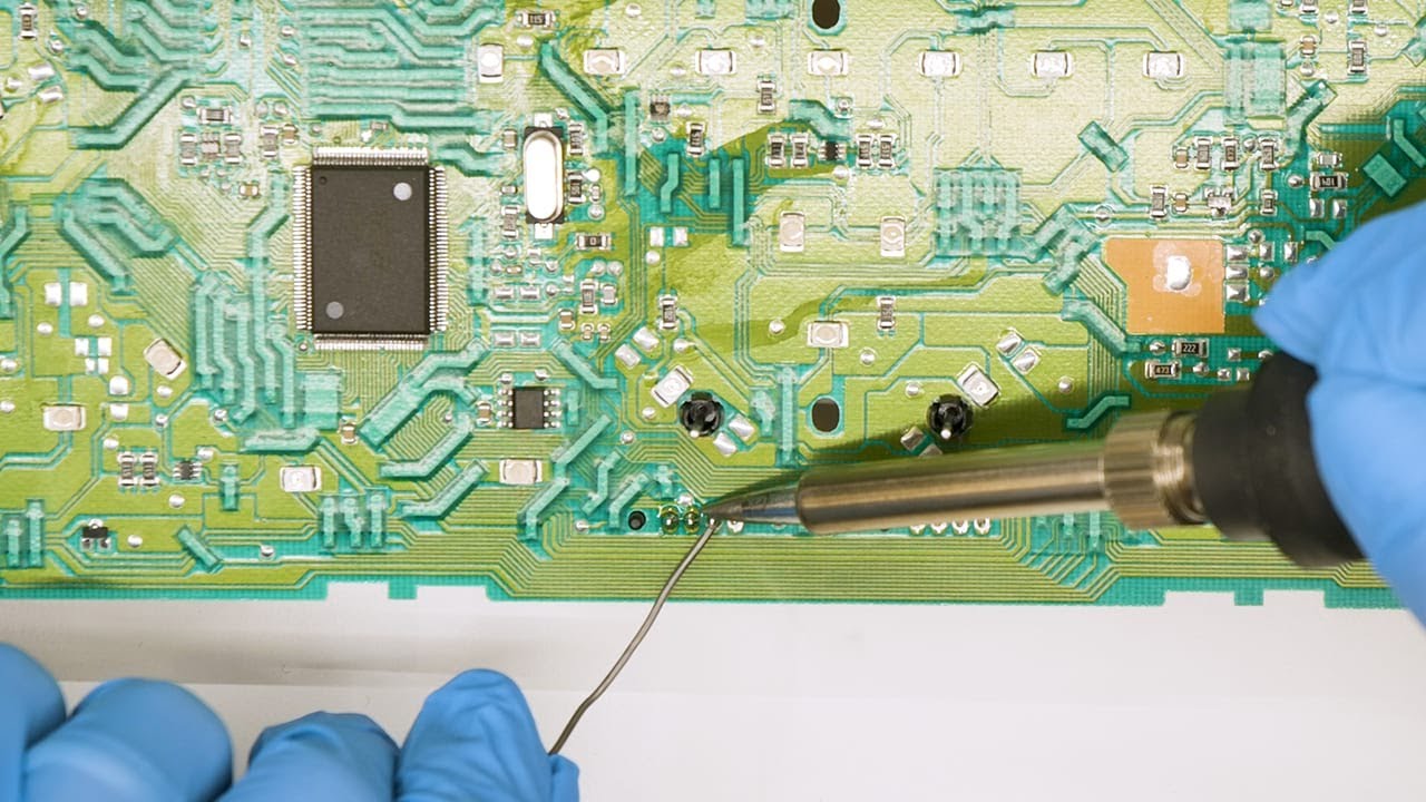 How to solder components with through-hole (THT) solder technique - YouTube
