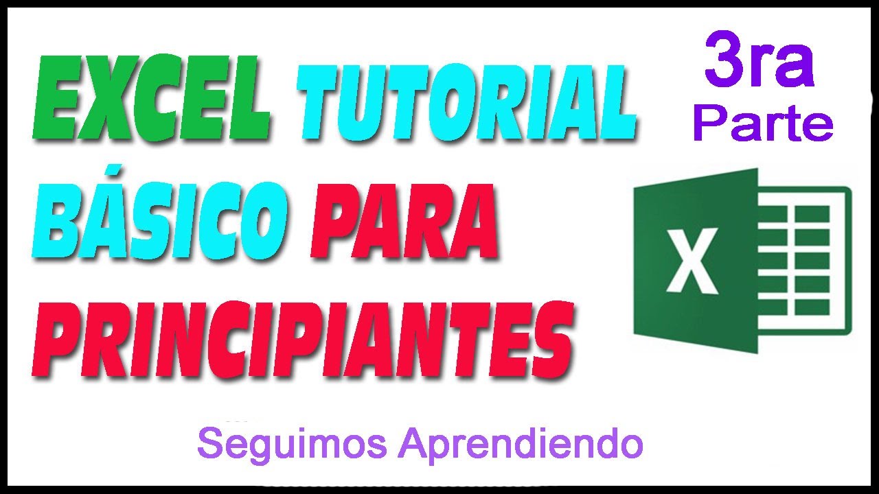 Tutorial Excel basico principiantes ejercicios 3ra parte - YouTube