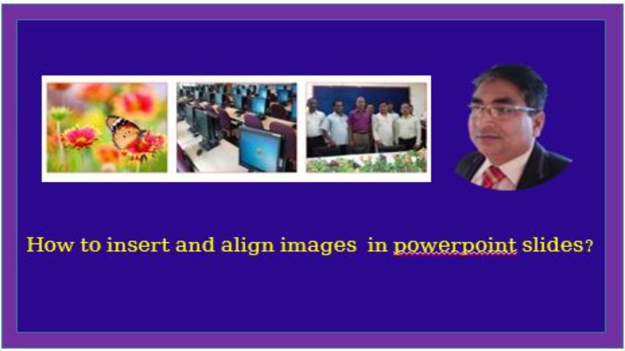 How to insert and align images in powerpoint slids? - YouTube