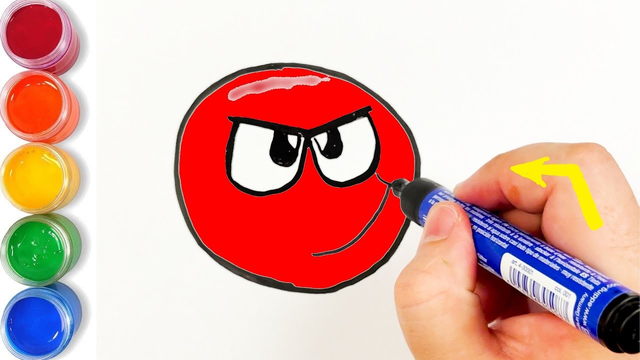 How to draw a Red Ball for Kids / Балаларға арналған қызыл шарды қалай ...