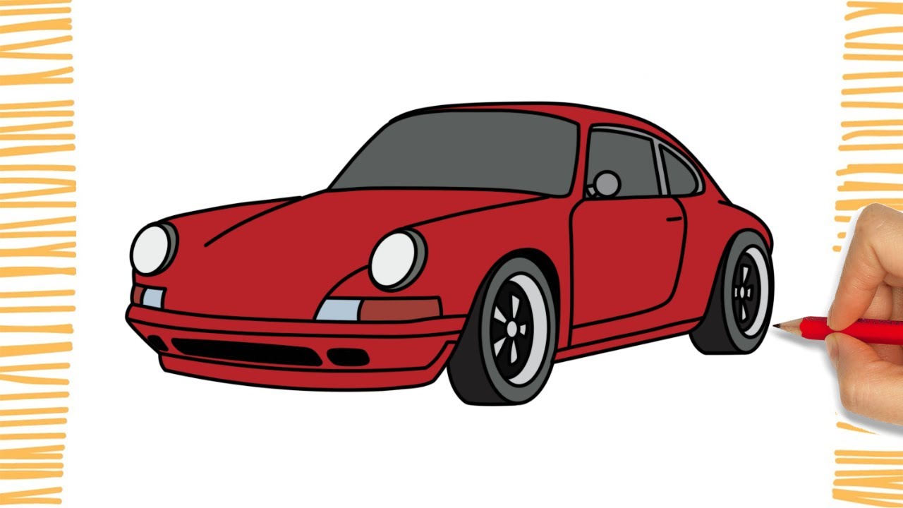 How To Draw a PORSCHE 911 CLASSIC I CAR I Easy - YouTube