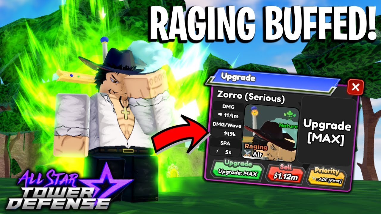 Buffed 6Star Mihawk Is Just LIKE Beast Gohan | All Star Tower Defense ...