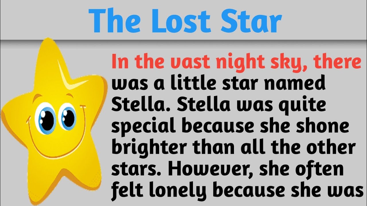 The Lost Star || Moral Story || Beautiful English Story || short story ...