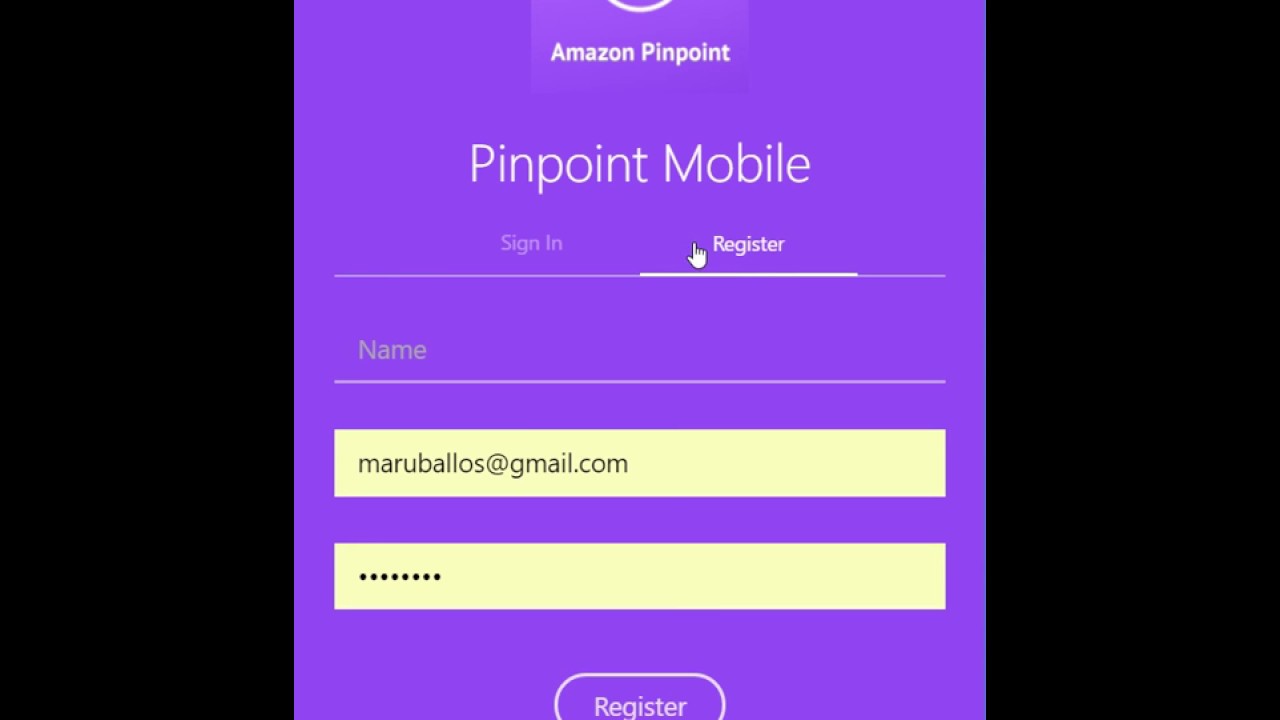 Pinpoint Mobile Application Demo - YouTube