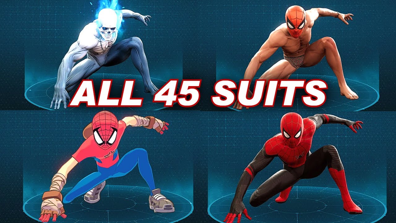 Marvel's Spider-Man : All Suits Showcase - YouTube