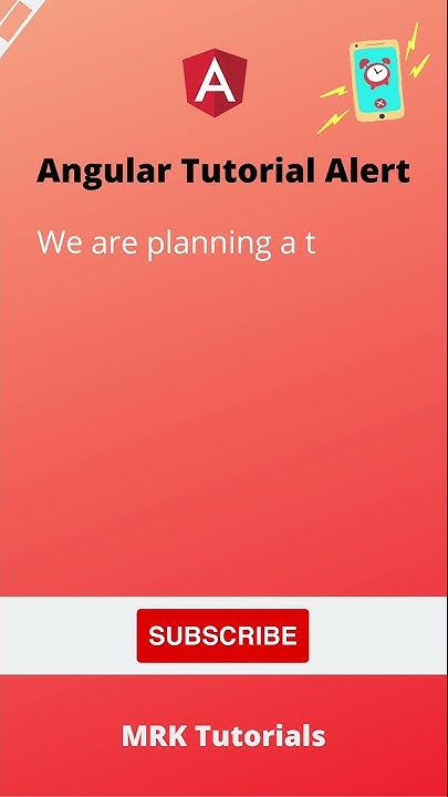 Angular Tutorial Alert! - YouTube