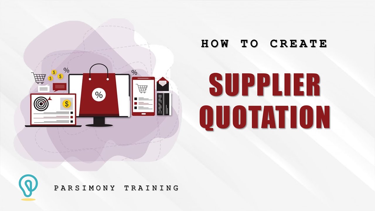 Supplier Quotation - YouTube