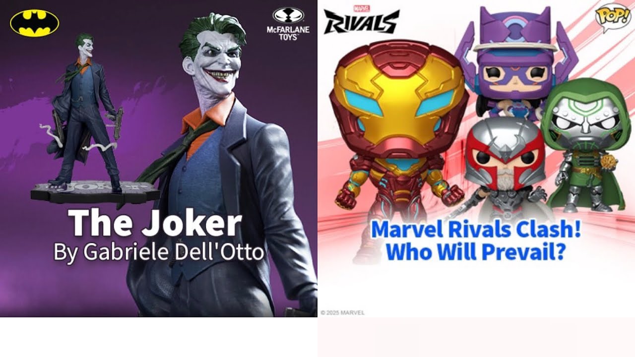 New McFarlane Toys Joker & Marvel Rivals figures available ...