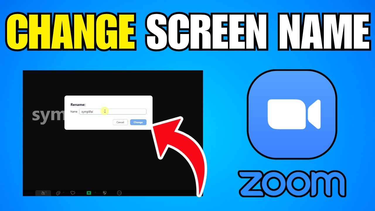 How To Change Screen Name on Zoom - New Method - YouTube