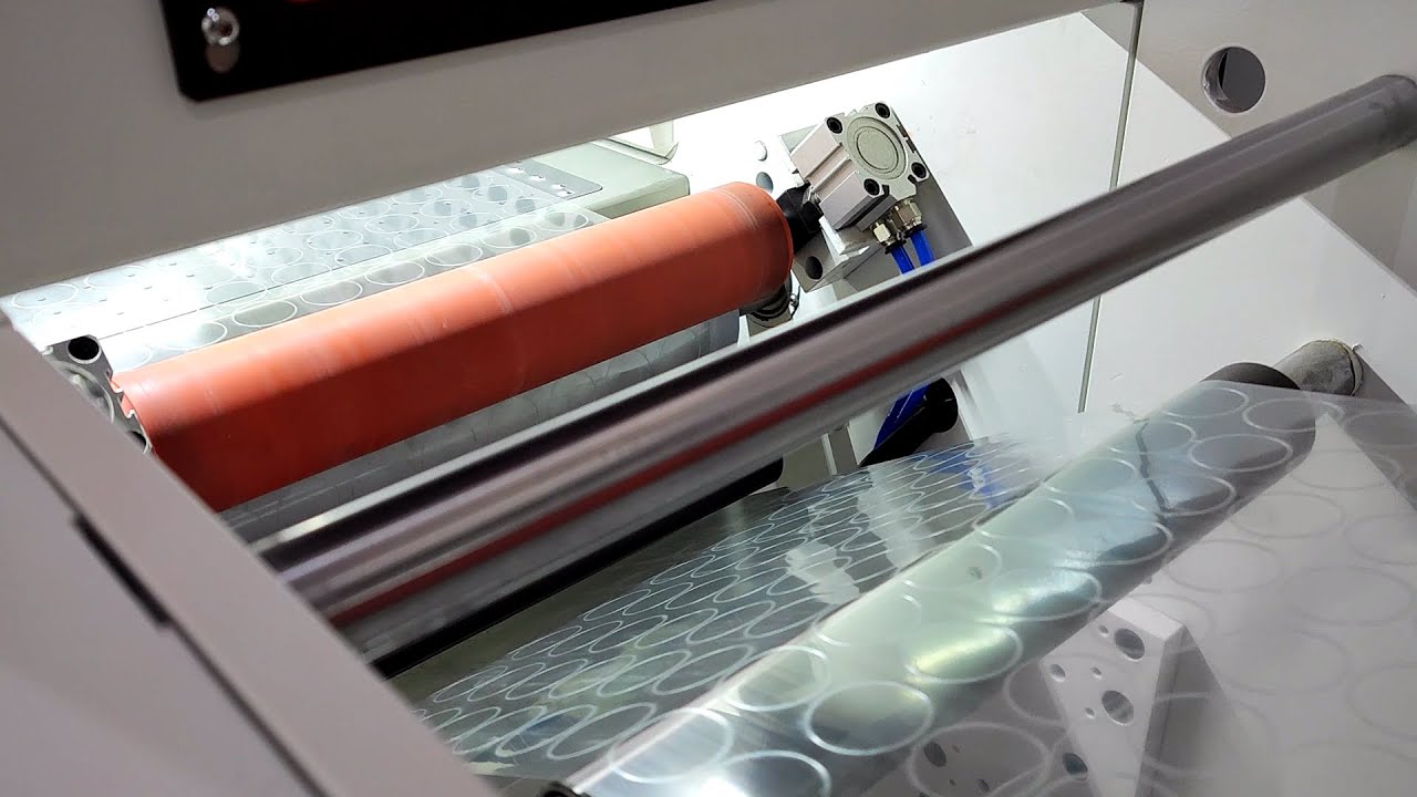 Roll to roll laser cutting double transparent PP film - Golden Laser ...