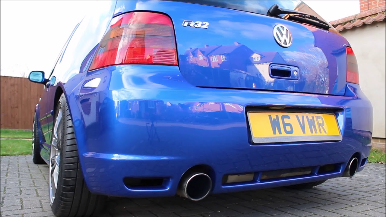 MK4 Golf R32 Milltek cold start with manifolds - YouTube