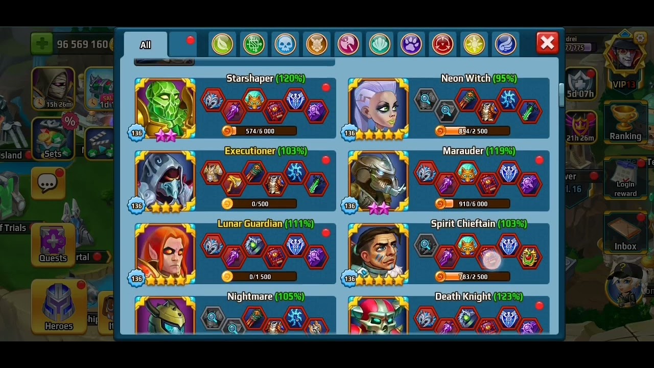 Battle arena - tournament..heroes and relics - YouTube