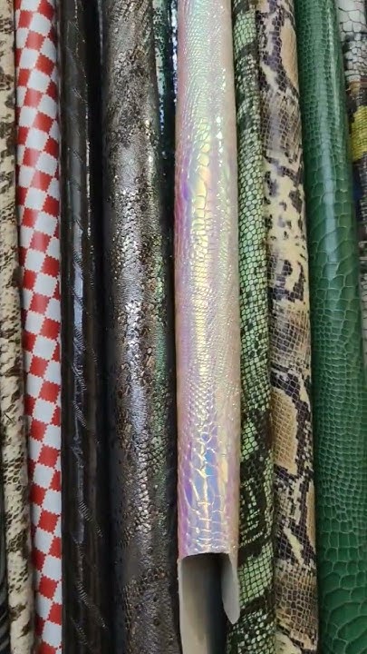 Leather Market Python Pattern Leather #leather #guangzhoumarket # ...