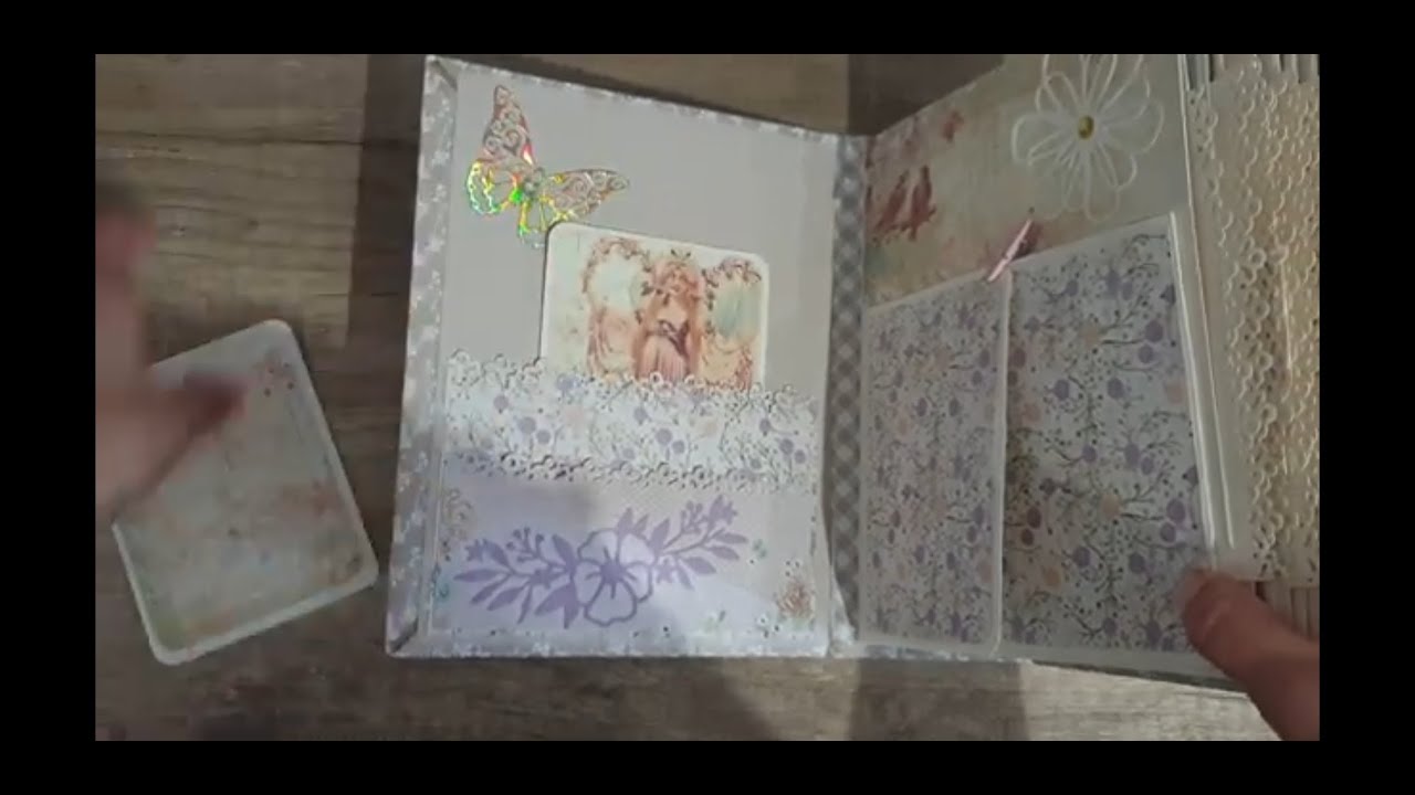 Spring scrapbook album - YouTube