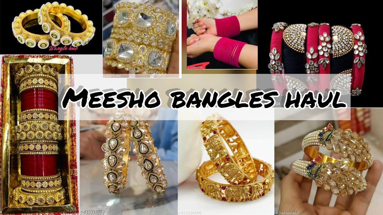 Meesho bangles haul for करवाचौथ special || bridal chuda, bangles,most ...