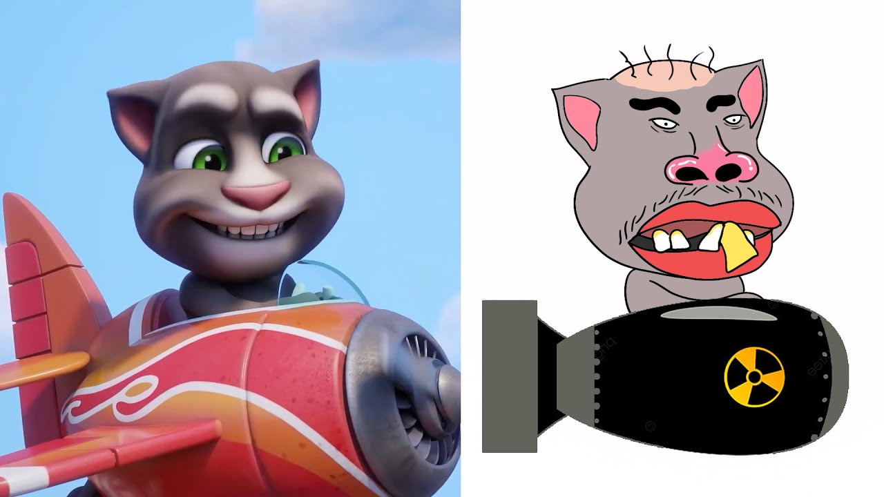 Talking Tom Hide and Seek Challenge Drawing Meme | Funny Cartoon ...