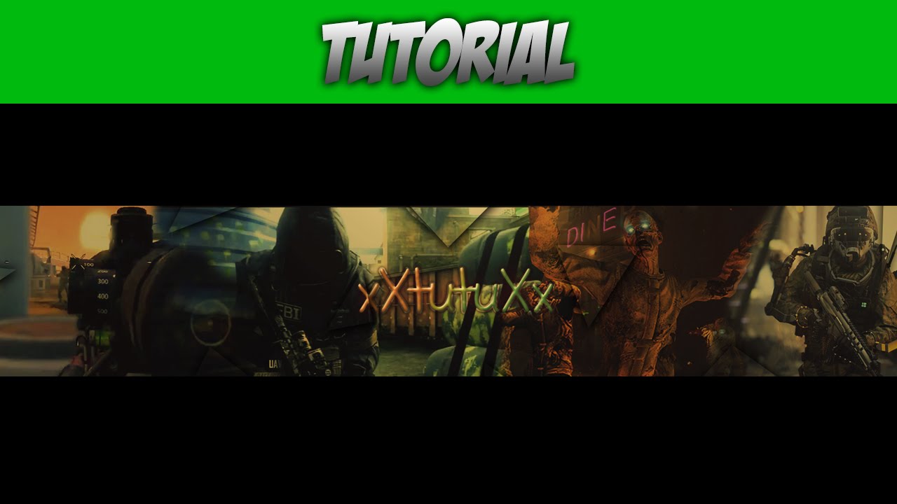 How to make a professional banner for gamers | Como hacer un banner ...
