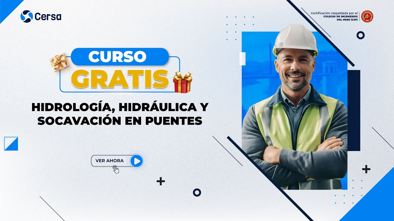 Sesión 01 - 🎁 CURSO GRATIS 🎁- HIDROLOGÍA, HIDRÁULICA Y SOCAVACIÓN EN ...