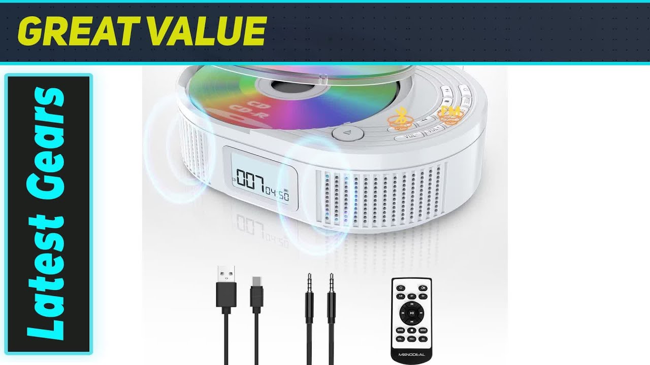 MONODEAL Boombox: Best Portable CD Player with Bluetooth & FM Radio ...